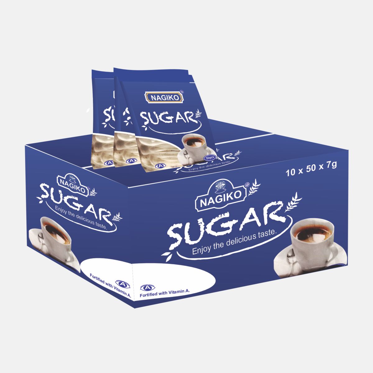 7g x 50 x 10 Nagiko Corporate Sugar – Erisco Foods Limited